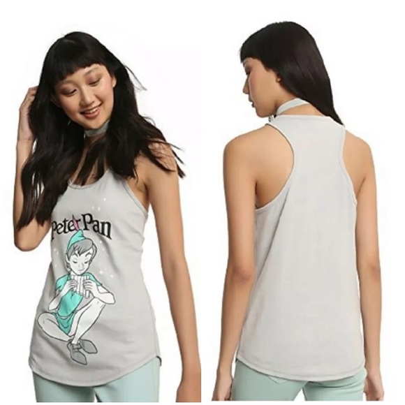 Disney | Tops | Disney Peter Pantinkerbell Reversible Tank Top Xs ...